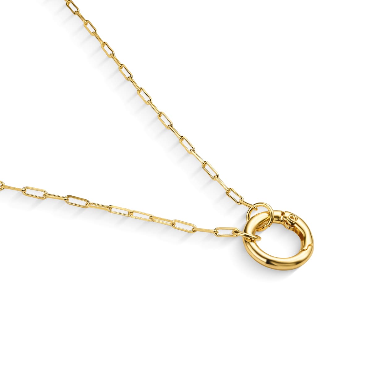 Colar Cartier Fecho Redondo Banhado a Ouro 18k